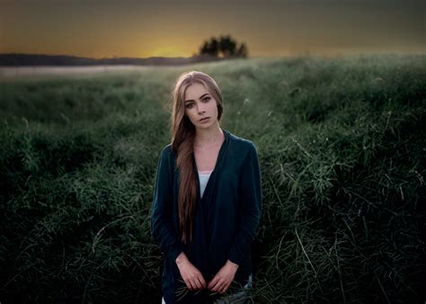 Wallpaper Face Sunlight Women Model Long Hair Nature Brunette