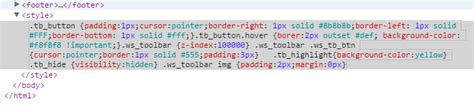 html additional css appearing in chrome developer tools