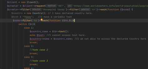 laravel how do i access a variable in php inside a