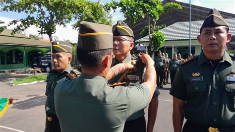 Dandim Tegal Pimpin Upacara Korps Raport Kenaikan Pangkat Periode 1