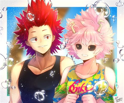 1080p Eijiro Kirishima My Hero Academia Anime Mina Ashido Hd Wallpaper
