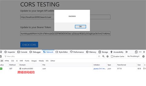spring api 的 cors 测试 提示错误 reason header ‘authorization is not allowed