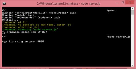 node js mean stack application s console log not working stack