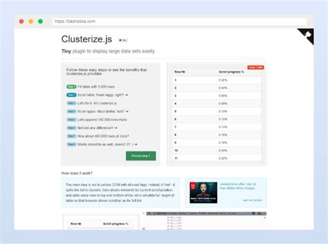 20 useful javascript data table libraries bashooka
