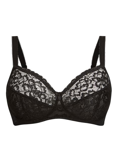 Marks And Spencer Mand5 Black Louisa Lace Non Padded Full Cup Bra