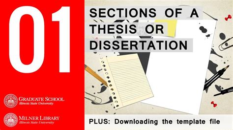 01 Sections Of A Thesis Or Dissertation And Downloading The Template