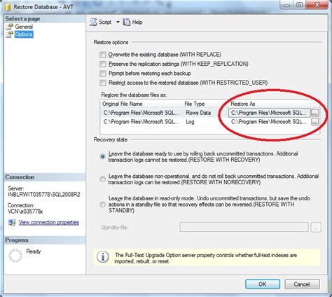 sql server directory look up for mdf failed with operation system