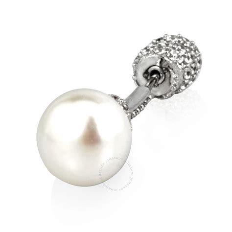 Apm Monaco Ladies Sterling Silver And Pearl Earring Ae9054xpl Jewelry
