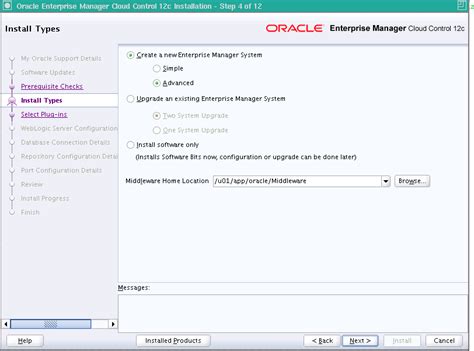 a weblogic domain called gcdomain is created