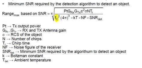 Awr1243 Fc Meaning In Snr Calculation Formula Sensors Forum
