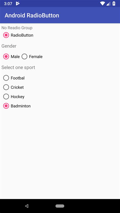 android radiobutton and radiogroup with example in kotlin