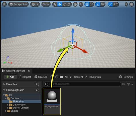 fading lights in unreal engine unreal engine 5 0 documentation