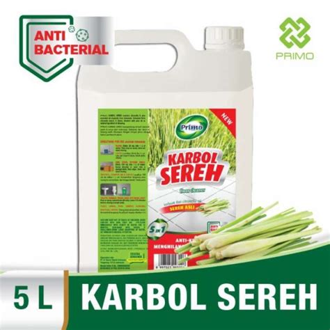 Promo Primo Karbol Sereh 5l Alami Anti Bakteri Konsentrat Sereh 5 Liter