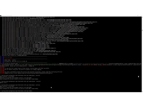 postgresql invocationtargetexception on running my java spring boot