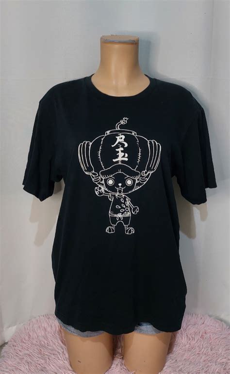 Tony Tony Chopper Uniqlo X One Piece Tshirt Black Mens Fashion Tops