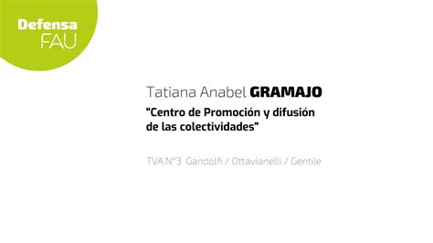 Defensa De Pfc Tatiana Anabel Gramajo Tva N3 Youtube