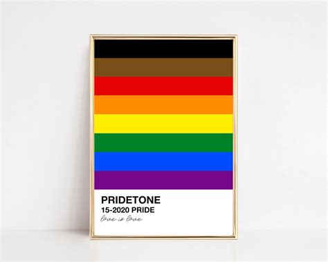 Digital Prints Inclusion Printable Poster Pride Art Print Rainbow Flag