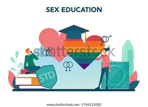 Sexual Education Concept Sexual Health Lesson Stock Vector Royalty