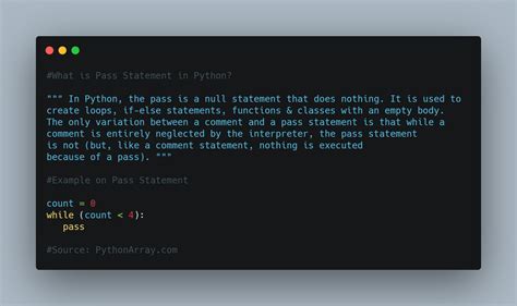 using python s pass statement what is pass statement in python