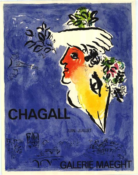 Marc Chagall 1887 1985 Chagall Juin Juillet Poster For The