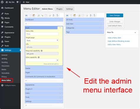 How To Remove Menus From The Wordpress Dashboard Kerbco Web Services