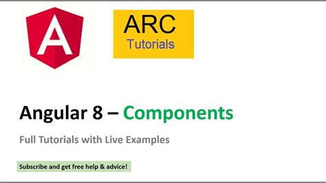 angular 8 components tutorial angular 8 components full tutorial for