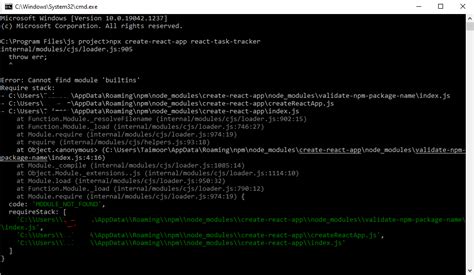 reactjs creating react app npx create react app react task tracker