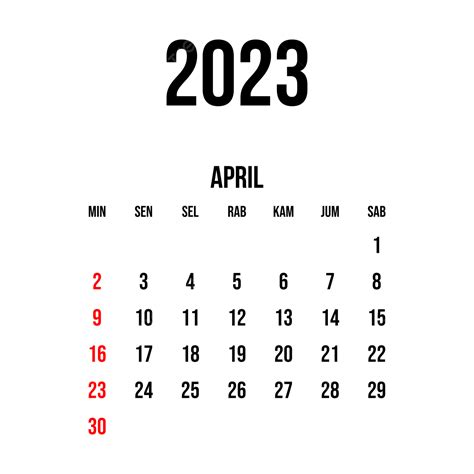 Calendar April 2023 Vector Art Png 2023 Calendar April Green 2023