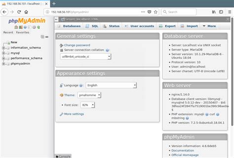 install nginx mariadb php and phpmyadmin in ubuntu 18 04