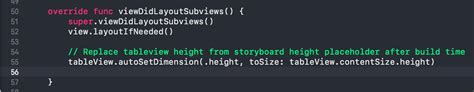 ios how to make uitableview s height dynamic with autolayout feature