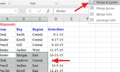 How To Merge And Combine Cells In Excel