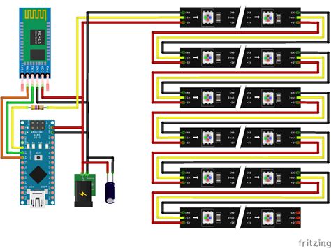 10x6 Led Matrix With Ws2812b Techniccontroller