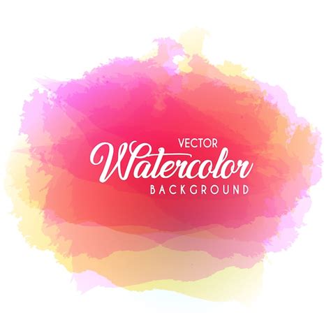 Premium Vector Pink And Orange Watercolor Background