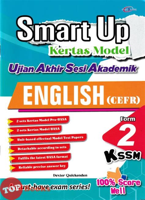 [topbooks Cemerlang] Smart Up Kertas Model Uasa English Cefr Form 2 Ks