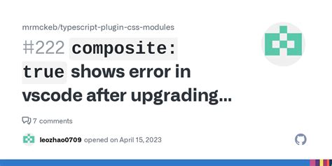 `composite true` shows error in vscode after upgrading to version 5