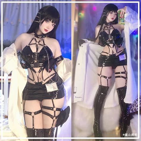 Anime Game Cosplay Nikke The Goddess Of Victory Mihara Sexy Black