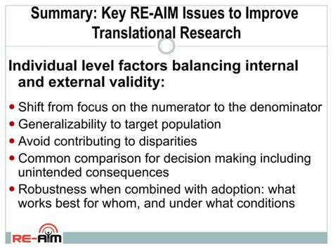 Planning Implementing And Evaluation Using The Re Aim Framework With