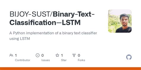 Github Bijoy Sust Binary Text Classification Lstm A Python