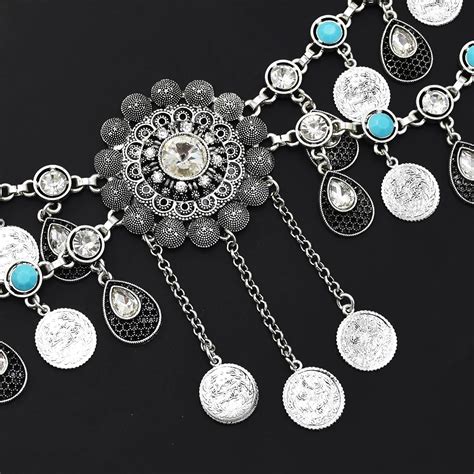 Belly Body Chains Tassel Waist Chain Belt Rhinestone Flower Chain