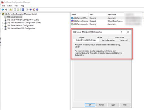 sql server unable to create always on basic availability