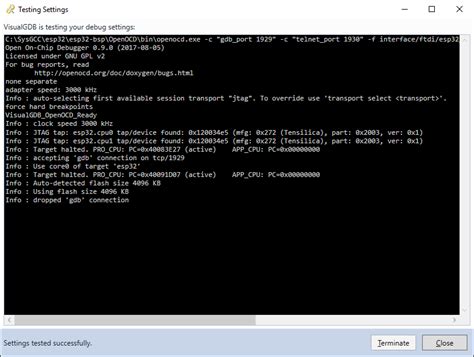 developing c c firmware for the esp32 wrover module visualgdb tutorials