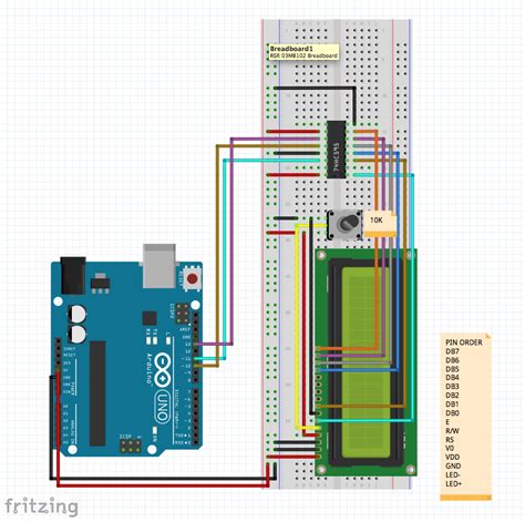 lcd 16x2 74hc595