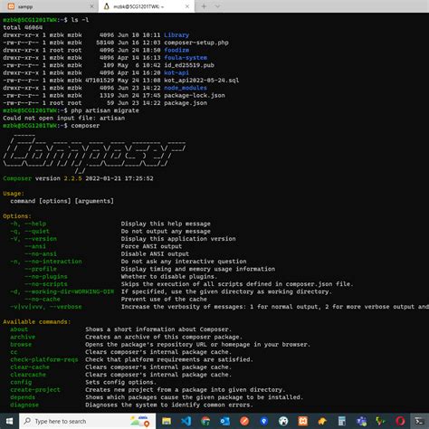 how to install the laravel with composer