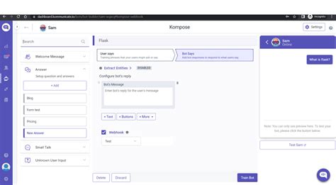 how to create a ai chatbot in python with kommunicate
