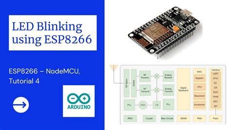 led blinking using esp8266 nodemcu youtube