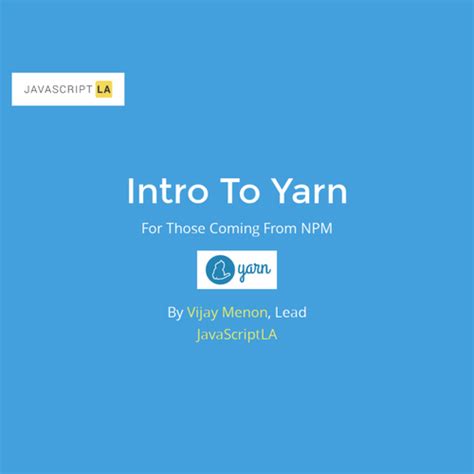 intro to yarn