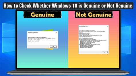 How To Check Windows 10 Is Genuine Or Not Genuine Youtube