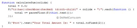 using jquery with checkbox and asp gridview dotnetcurry