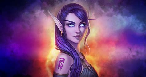 World Of Warcraft Fantasy Girl Art 4k Wallpaper Hd Games Wallpapers 4k