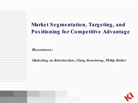Chapter7 Market Segmentation Targeting Positioning Ppt